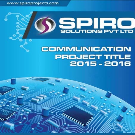 IEEE COMMUNICATION PROJECT TITLE 2015-16 | PDF