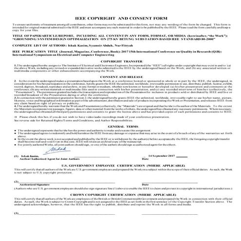 Ieeecopyrightform qi r | PDF