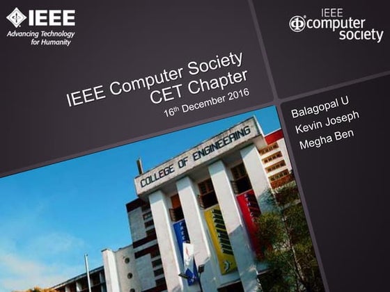 IEEE CS GPREC Chapter | PPT