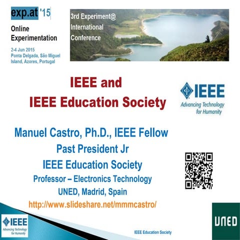 IEEE and IEEE Education Society at exp.at'15 conference | PPT