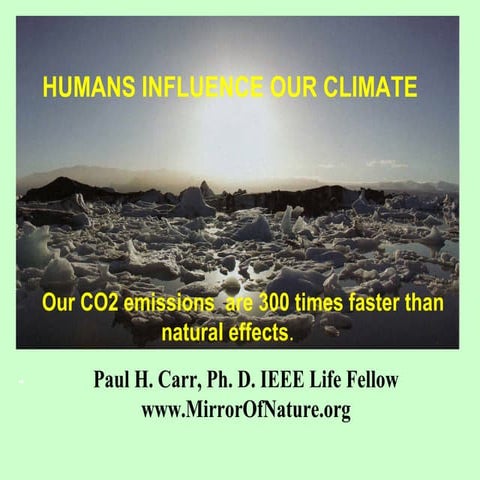 Humans Influence Our Climate | PPT