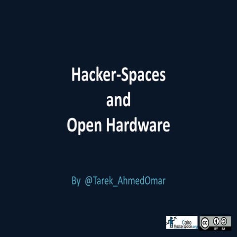 ITW 2012 Hackerspaces session | PPT