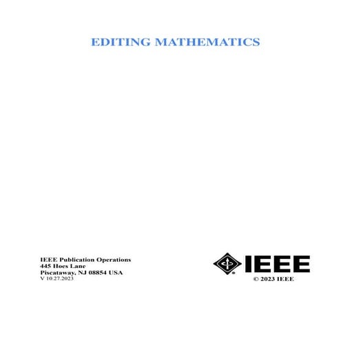 IEEE Mathematics Style Guide for Authors.pdf