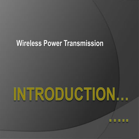 Wireless Poewr Transmission | PPT