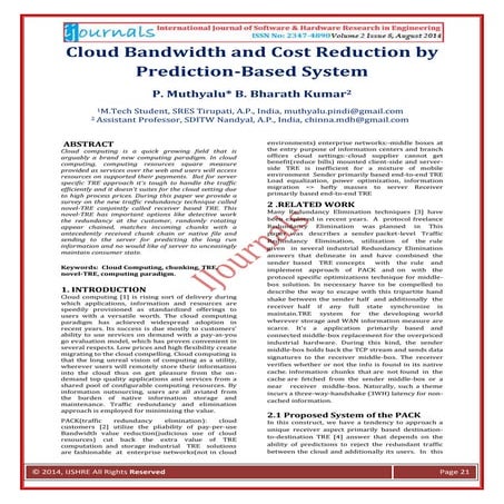 Ieeepro Techno Solutions 2014 Ieee Dotnet Project Cloud Bandwidth And Cost Reduction By Pdf