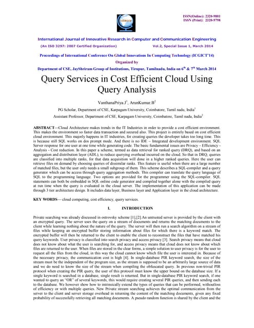 Ieeepro techno solutions 2014 ieee dotnet project - query services in ... Ieeepro techno solutions 2014 ieee dotnet project - query services in ...
