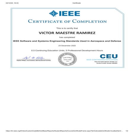 IEEE Software and Systems Engineering Standards Used in Aerospace and ...