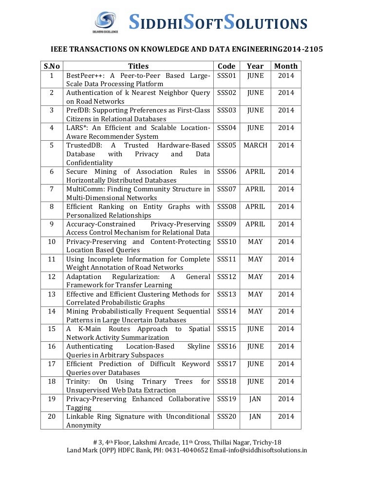 Final Year Project In Trichycse Ieee Final Year Projects In Trichy