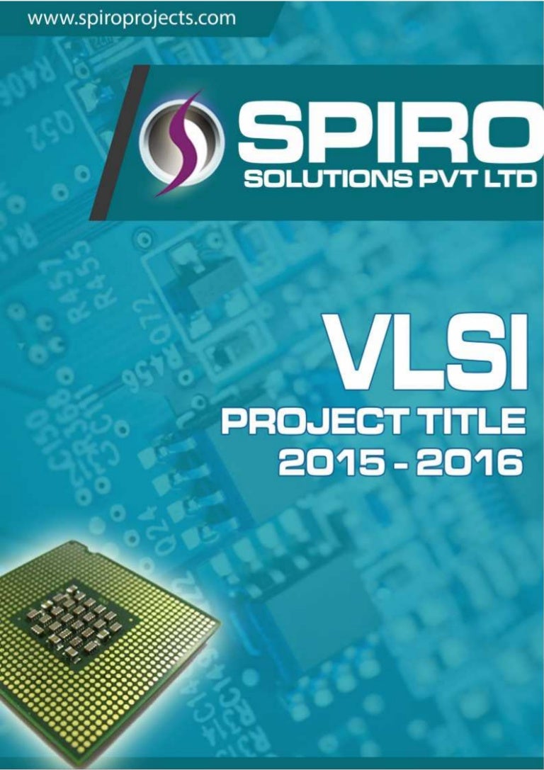 Ieee Vlsi Project Title 2015 16