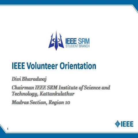 IEEE Volunteer Orientation | PPTX