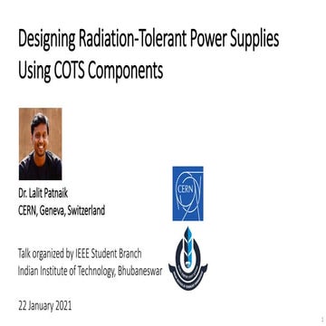 Designing Radiation Tolerant Power Supplies Using COTS Components | PDF