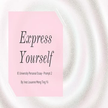 Express Yourself IE University INEZ YII .pdf