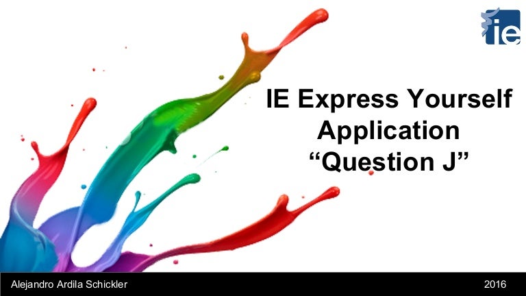 Ie express yourself application