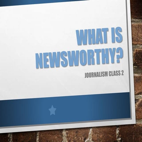 Journalism Lesson - 8th Grade | PPTX