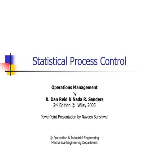 Statistical Process Control | PPT