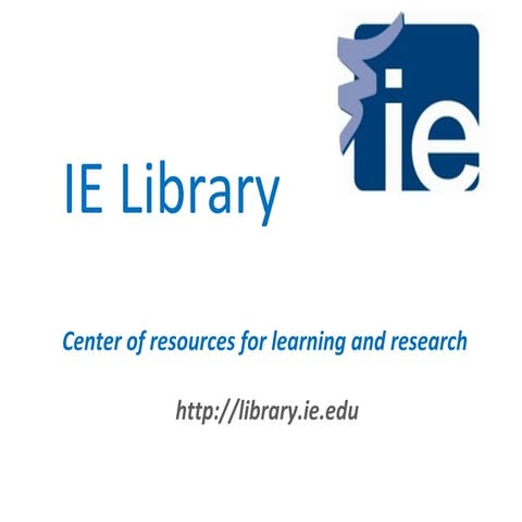 Ie library | PPT | Social Networking | Internet