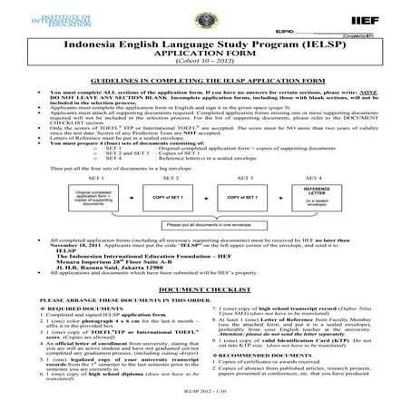 Ielsp application-form-cohort 10 | DOCX