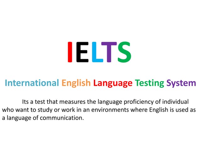 The ielts test. reading | PPTX