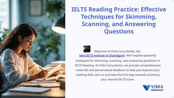 IELTS Reading - Skimming, Scanning and Intensive Reading | PPT