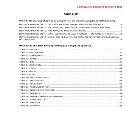 Ielts speaking-vocab | PDF