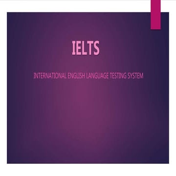 Ielts 1 | PPT