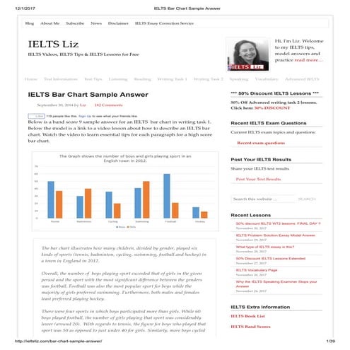 Ielts bar chart sample answer | PDF
