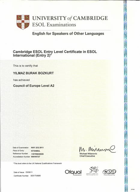 First Certificate of English - B2 | PDF
