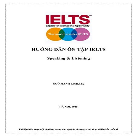 IELTS Exam Preparation (Speaking&Listening) | PDF