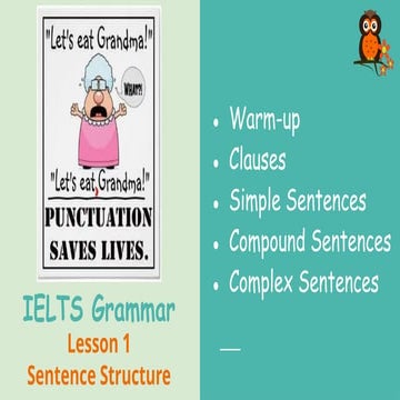 _IELTS Grammar Lesson 1 - Sentence Structures.pptx