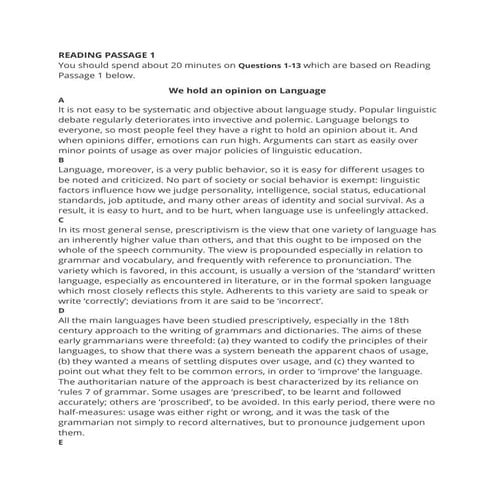 IELTS Reading Test 13 from Recent Actual Test for IELTS | PDF