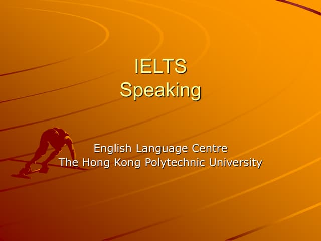 Speaking ielts presentation | PPTX