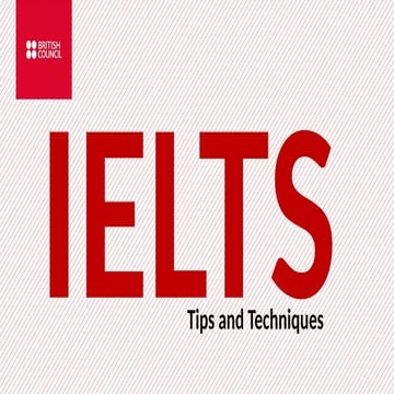 IELTS speaking test tips and techniques. | PPTX
