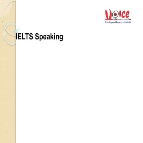 Ielts speaking test | PPTX