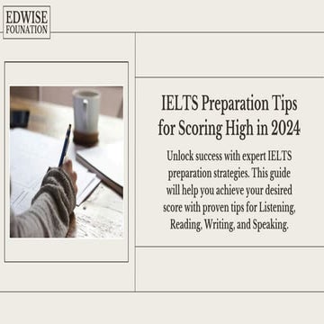 IELTS Success Strategies: Expert Preparation Tips for High Scores in ...