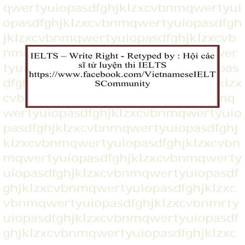 Ielts – write right | PDF