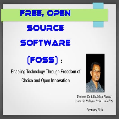 IEM-2014-Talk-On-Free-and-Open-Source-Software-FOSS-v2 | ODP