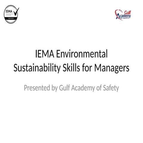 Lead the Change – Enroll in IEMA Environmental Sustainability Skills ...