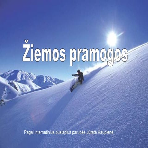 žIemos pramogos | PPT