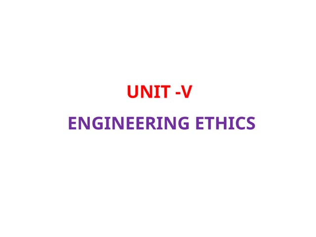 Engineering ethics | PPTX