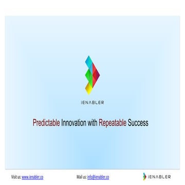 iEnabler predictable-innovation-with-repeatable-success-artificial ...