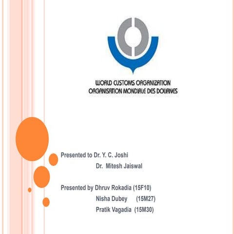 World Custom Organization - HS System | PPTX