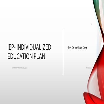 IEP individualized education plan | PPTX