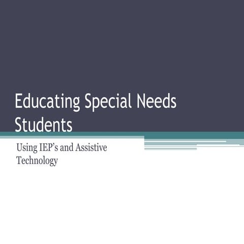 IEP & assistive technology | PPTX