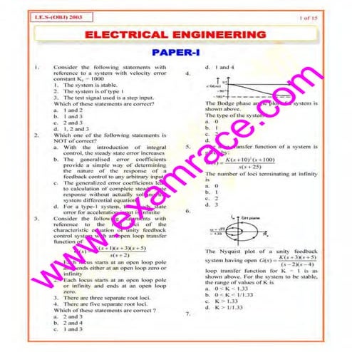 Ies electrical-engineering-paper-1-2003 | PDF