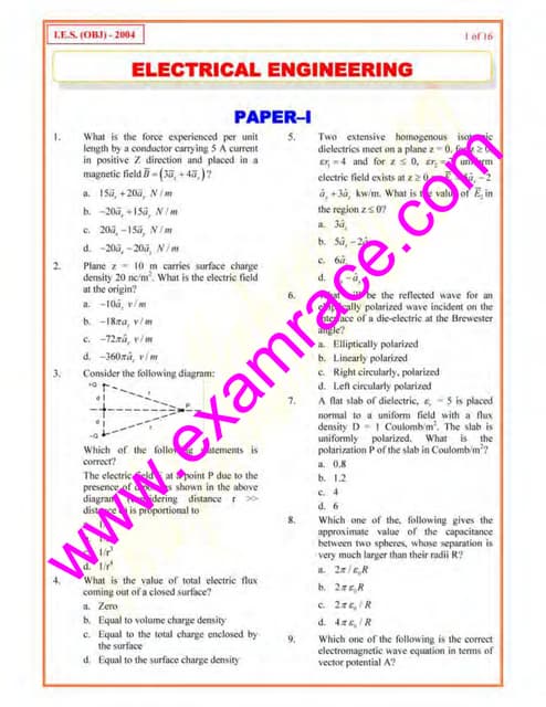 Ies electrical-engineering-paper-1-2008 | PDF