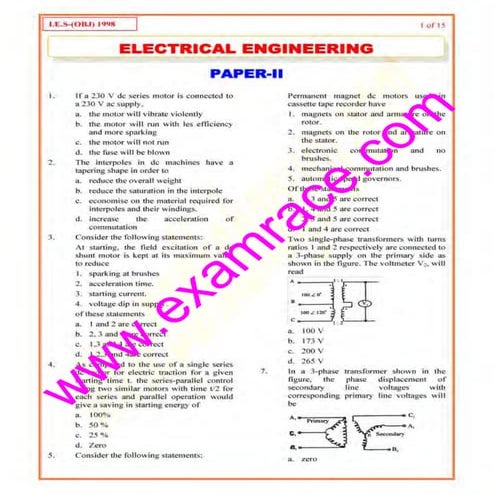 Ies electrical-engineering-paper-2-1998 | PDF