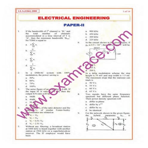 Ies electrical-engineering-paper-2-2000 | PDF