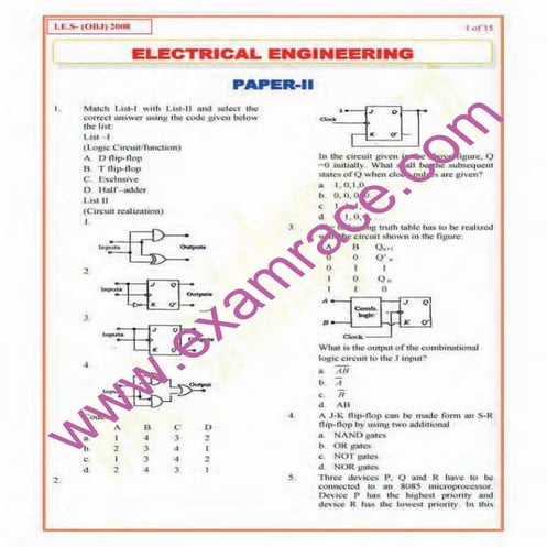 Ies electrical-engineering-paper-2-2008 | PDF