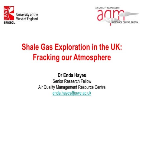 IES SW Fracking Event DR Enda Hayes uwe | PDF