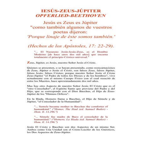 IESUS-ZEUS-JUPITER. | PDF